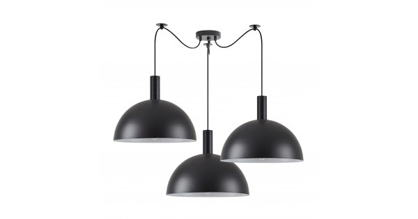 SE21-BL-4-BL3-MS40 ADEPT TUBE Black Metal Shade Pendant+